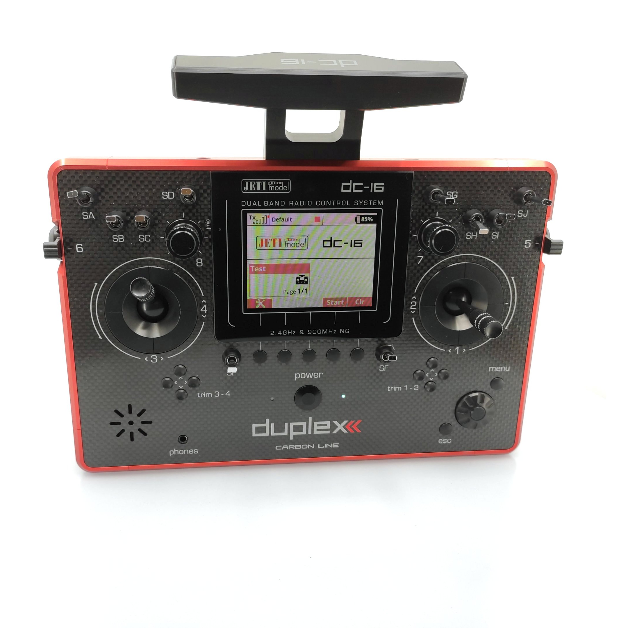 Ausstattung - Jeti Model DC-16 II Carbon Line Red 2,4 GHz Duplex