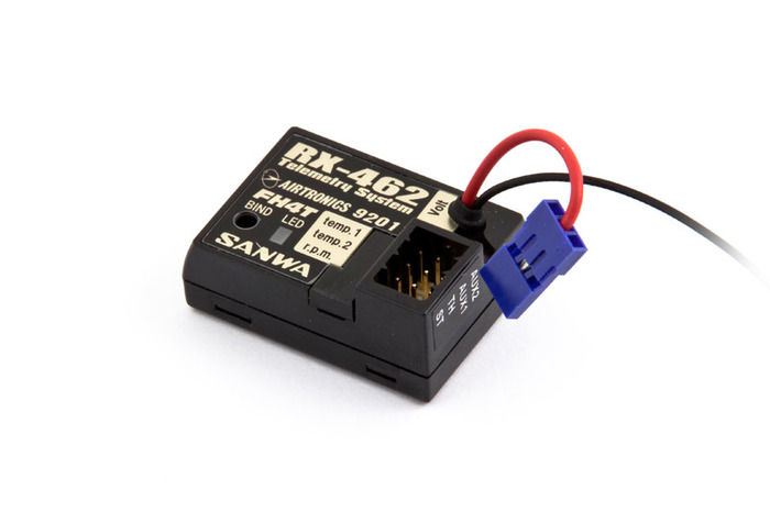 Odbiornik SANWA - RX-462 FHSS-4 2,4 GHz (z telemetrią)